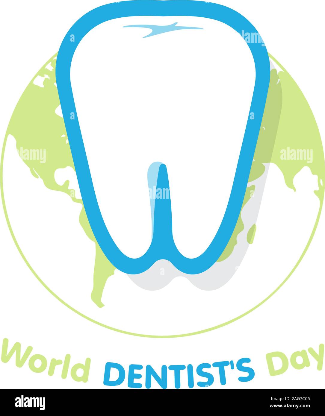 World Dentist's Day. Dental clinic logo. Vector Dentist logo. Dental ...