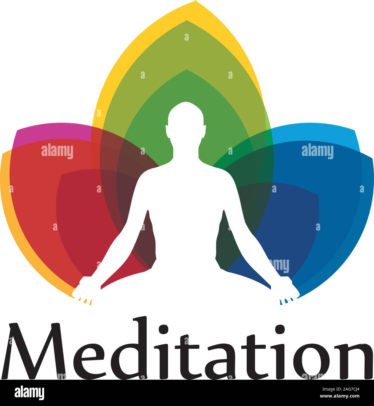 Meditation Logo Vector