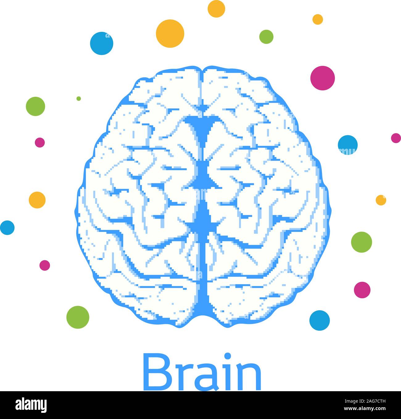 Children brain logo vector hi-res stock photography and images - Alamy