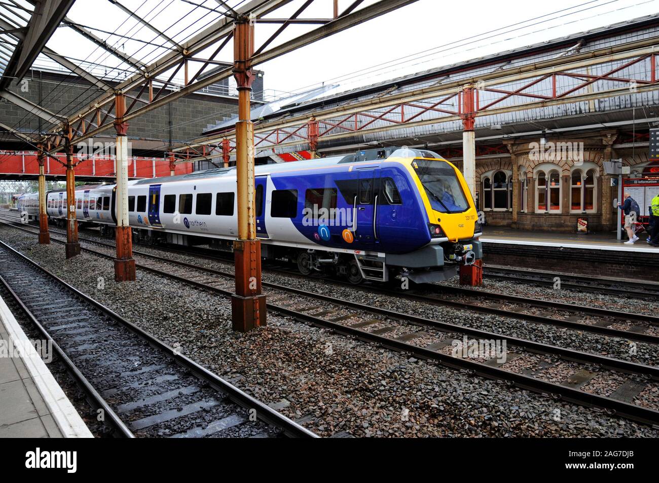 A new CAF Civity 331 Class electric multiple unit seen at Crewe being ...