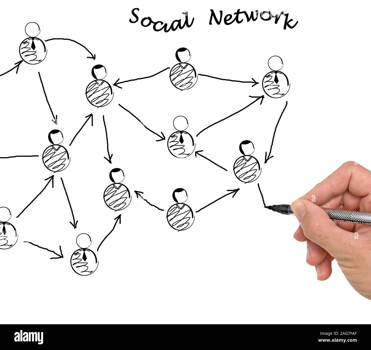 Social vertical Cut Out Stock Images & Pictures - Alamy