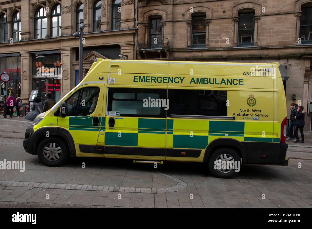 Ambulance At Manchester England 2019 Stock Photo - Alamy