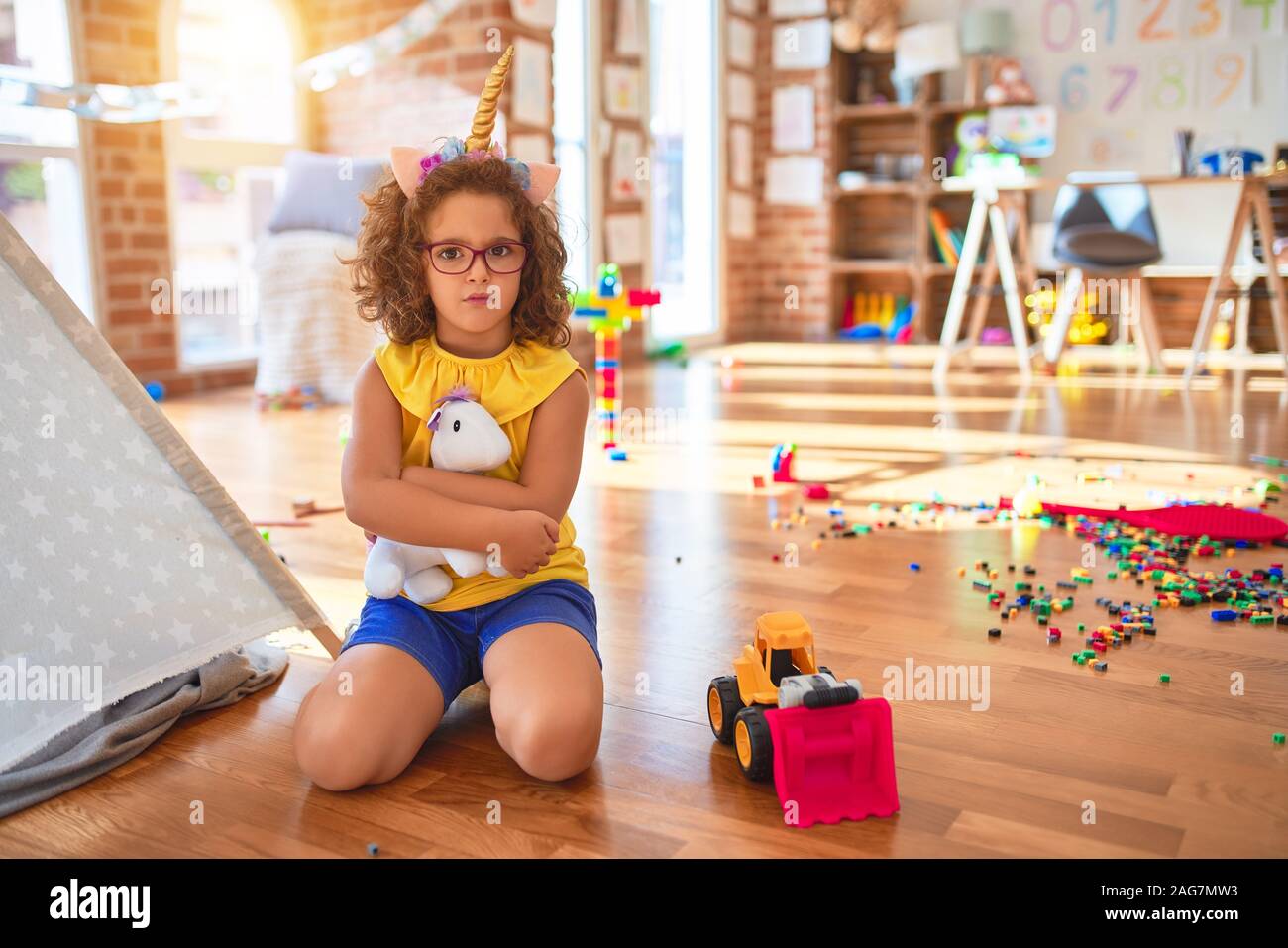 Nervous child kindergarten hi-res stock photography and images - Alamy