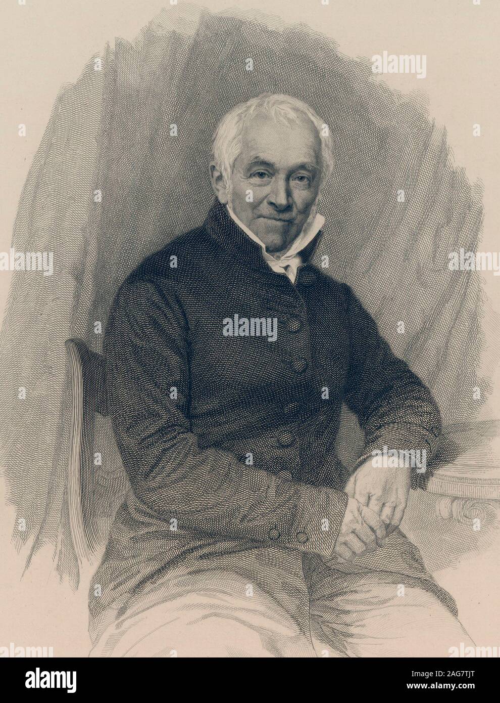 Portrait of Ernst Moritz Arndt (1769-1860). Private Collection Stock ...