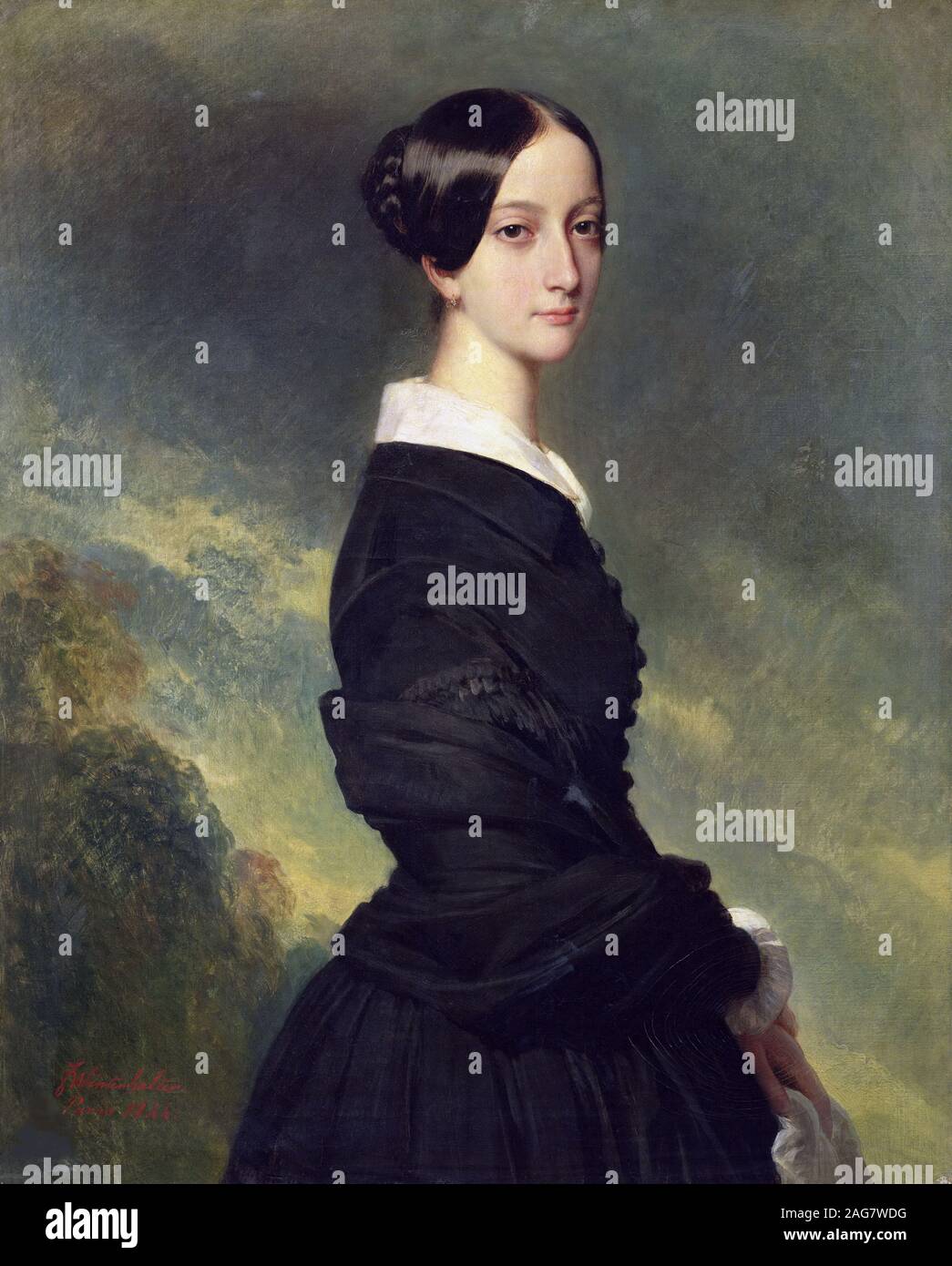 Portrait of Princess Francisca of Brazil (1824-1898) , 1844. Found in ...