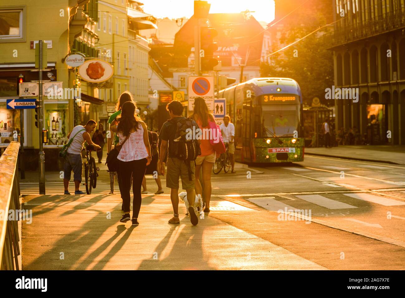 Austria, Styria, Graz, Tram people Stock Photo - Alamy