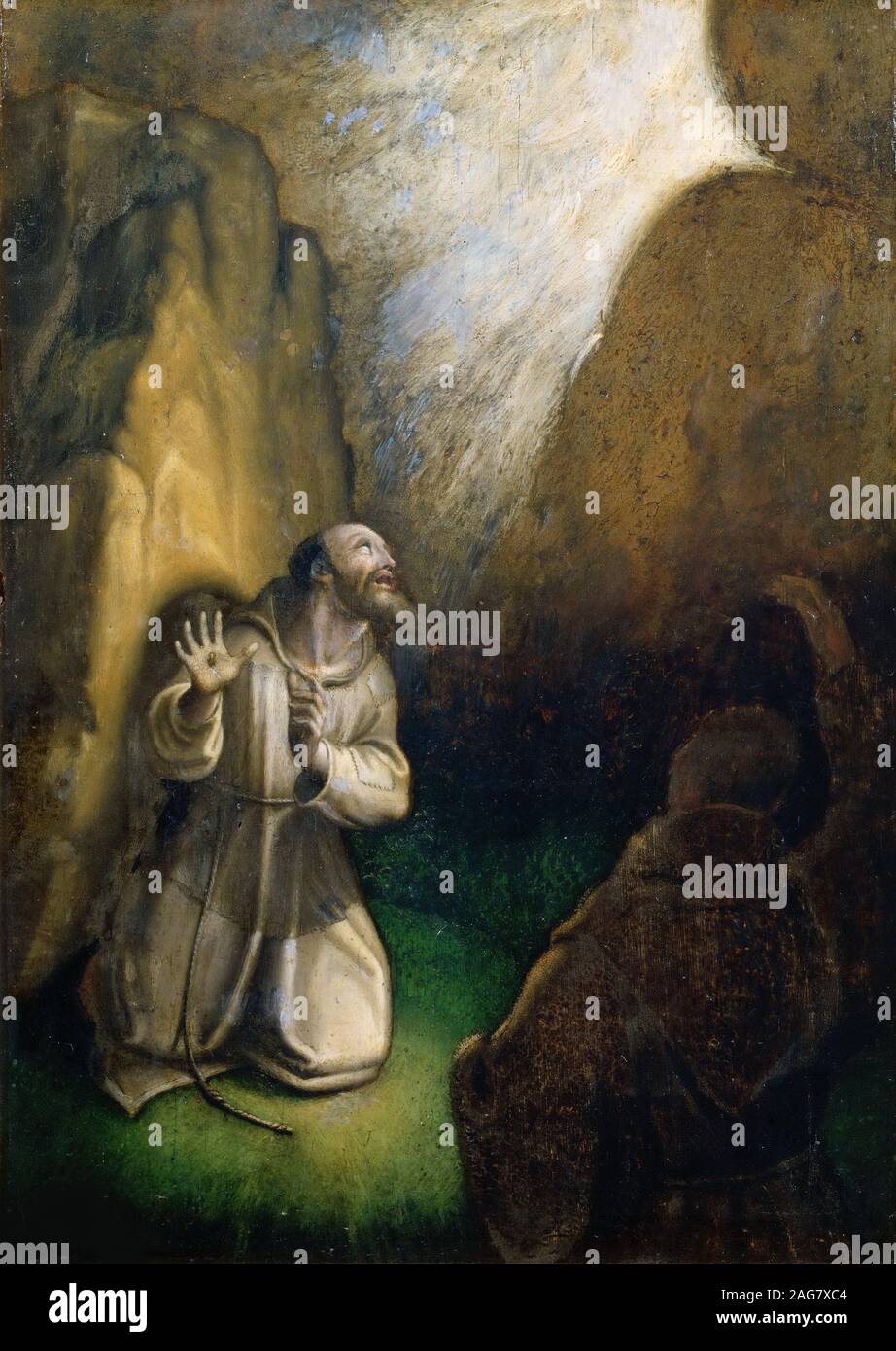 Saint Francis receiving the Stigmata. Found in the Collection of Musei ...