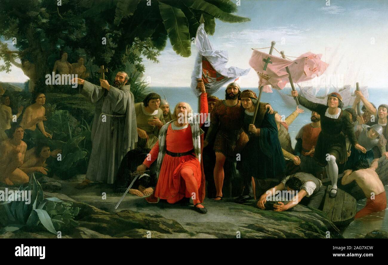 First landing of columbus hi-res stock photography and images - Alamy