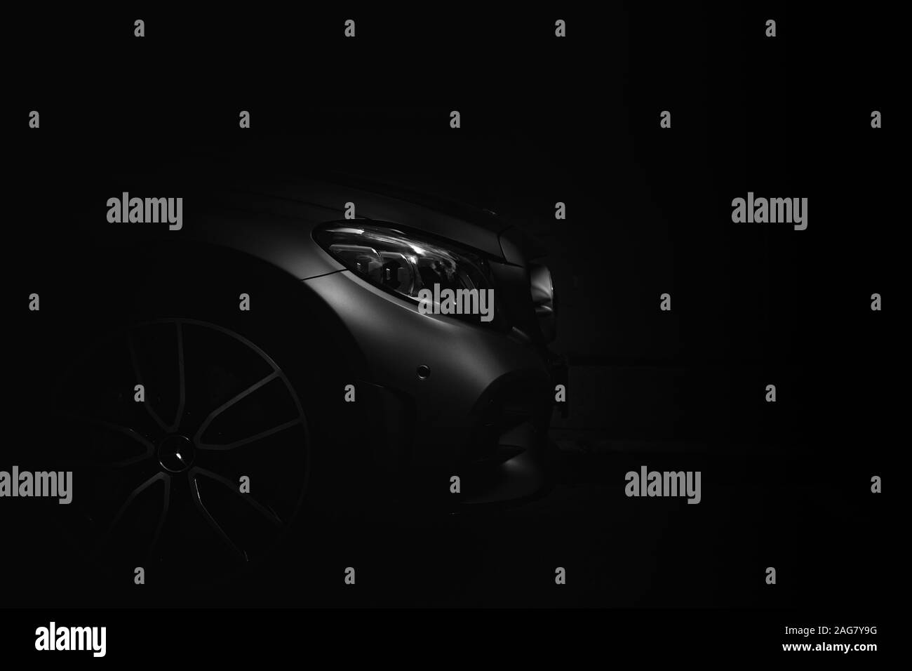 Drive through light show Black and White Stock Photos & Images - Alamy