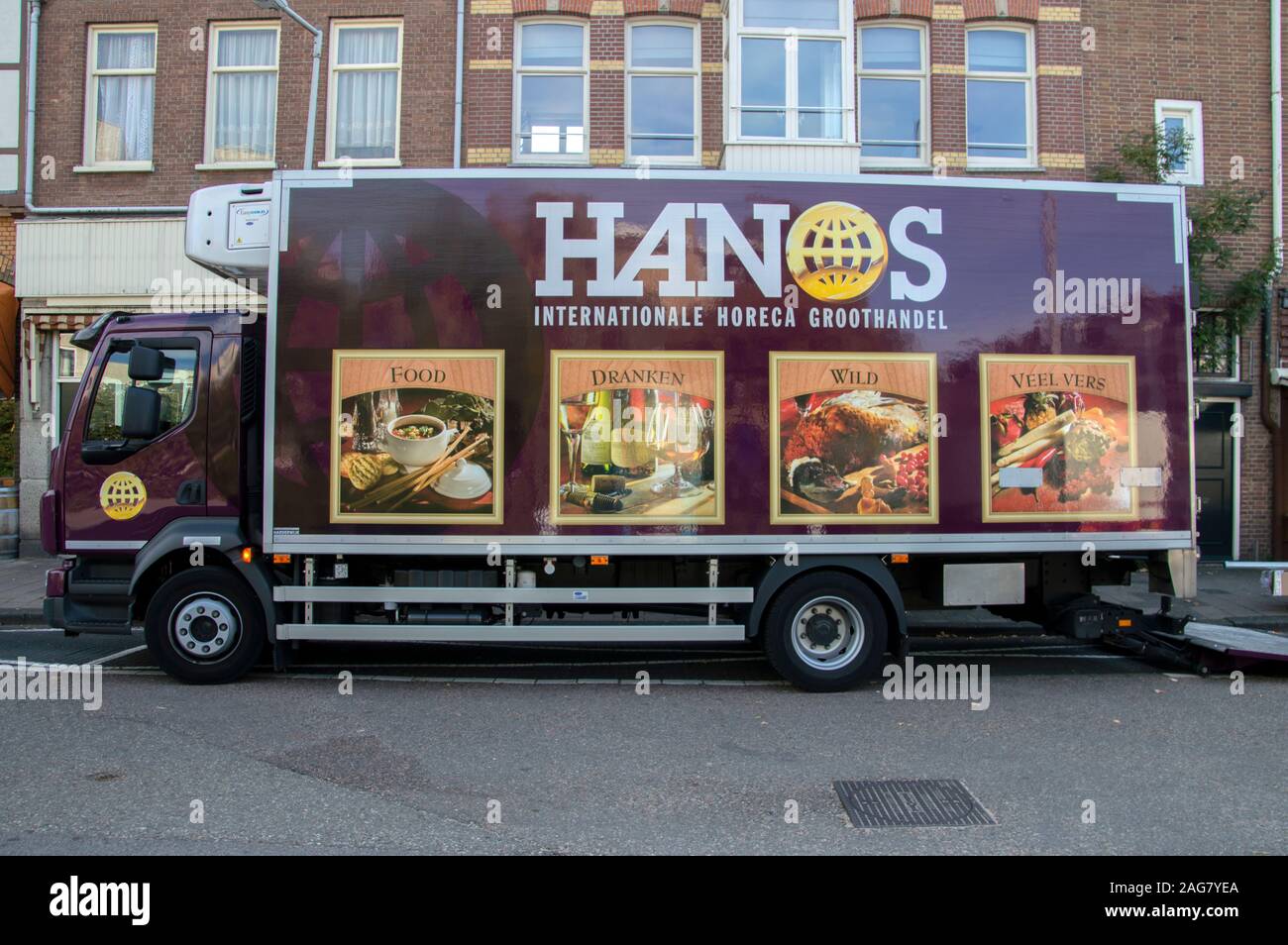 Hanos Company Truck At Amsterdam The Netherlands 2018 Stock Photo - Alamy