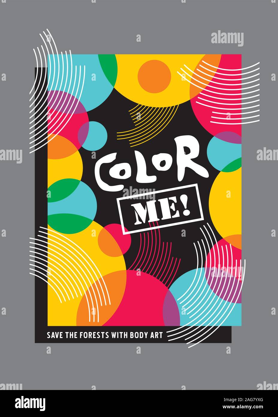 Colorful abstract background with text placeholder. Graphic design ...