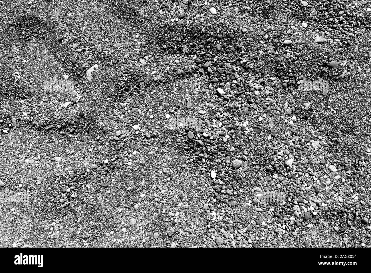 Sandy beach background. Detailed sand or gravel texture Stock Photo - Alamy