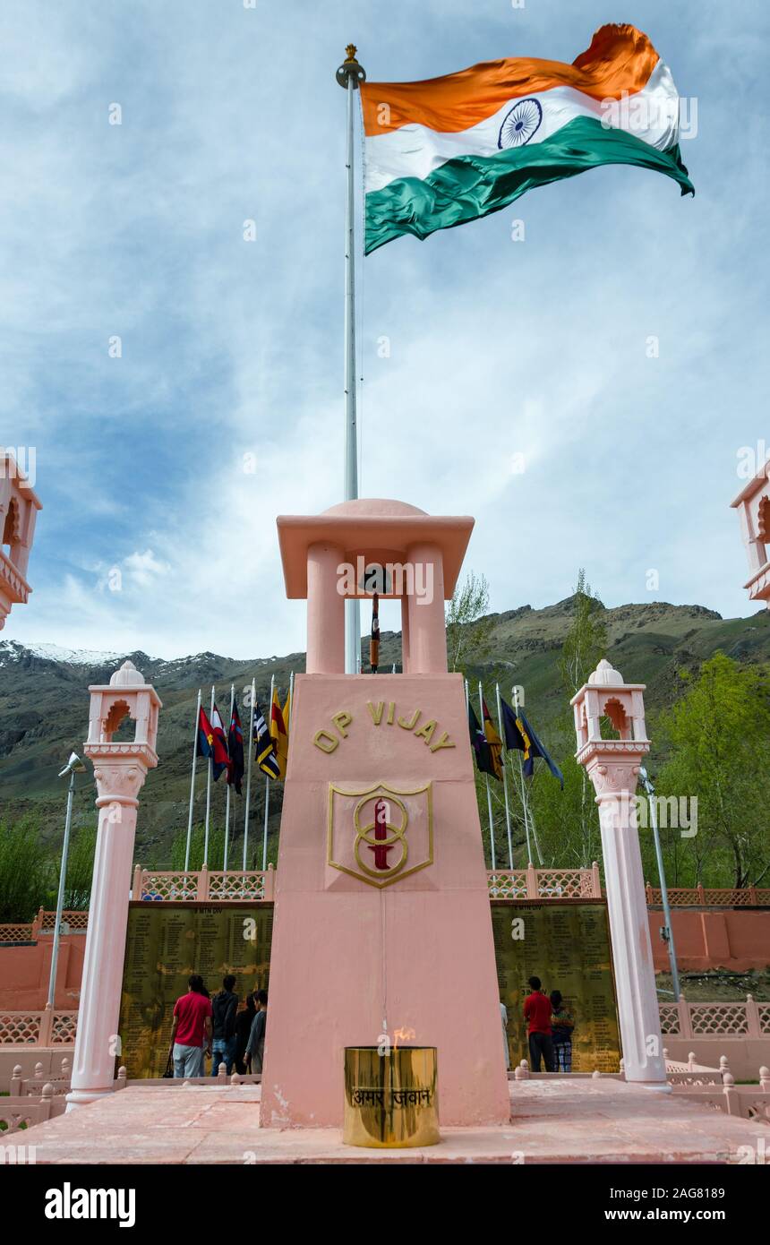 Kargil War Memorial in Dras, Ladakh, India Stock Photo - Alamy