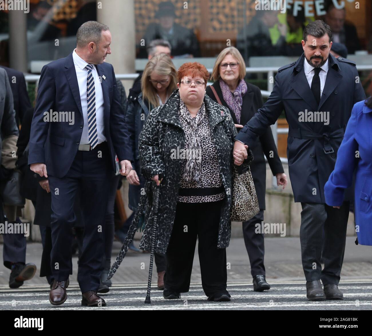 Sarah-Jane Young (centre), the daughter of Lance Corporal Young, a ...