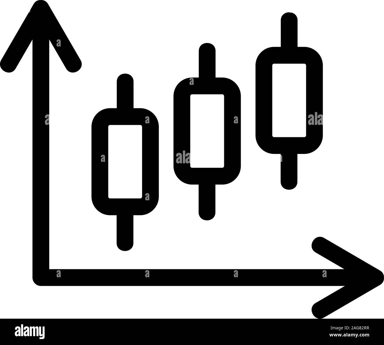 graph icon vector. Isolated contour symbol illustration Stock Vector ...