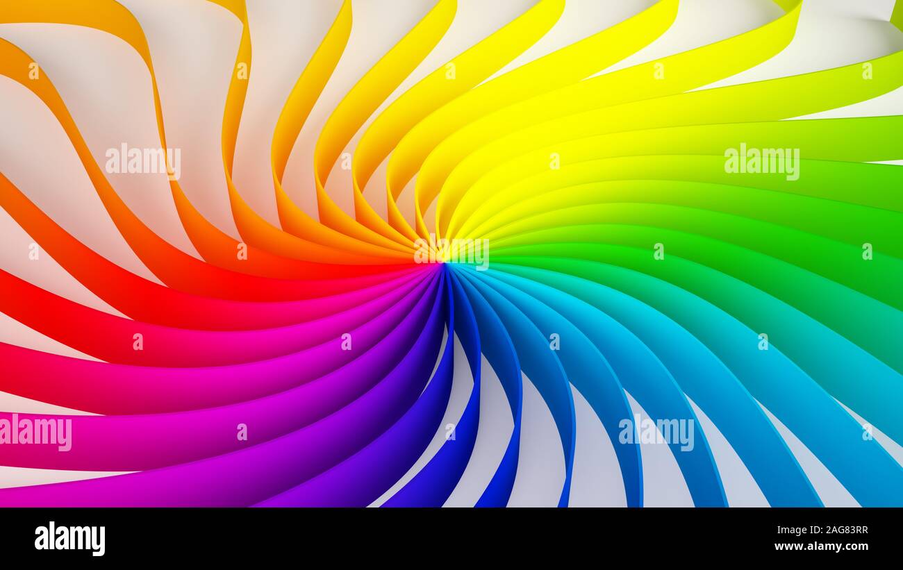 Rainbow background. 3d illustration 3d rendering Stock Photo - Alamy