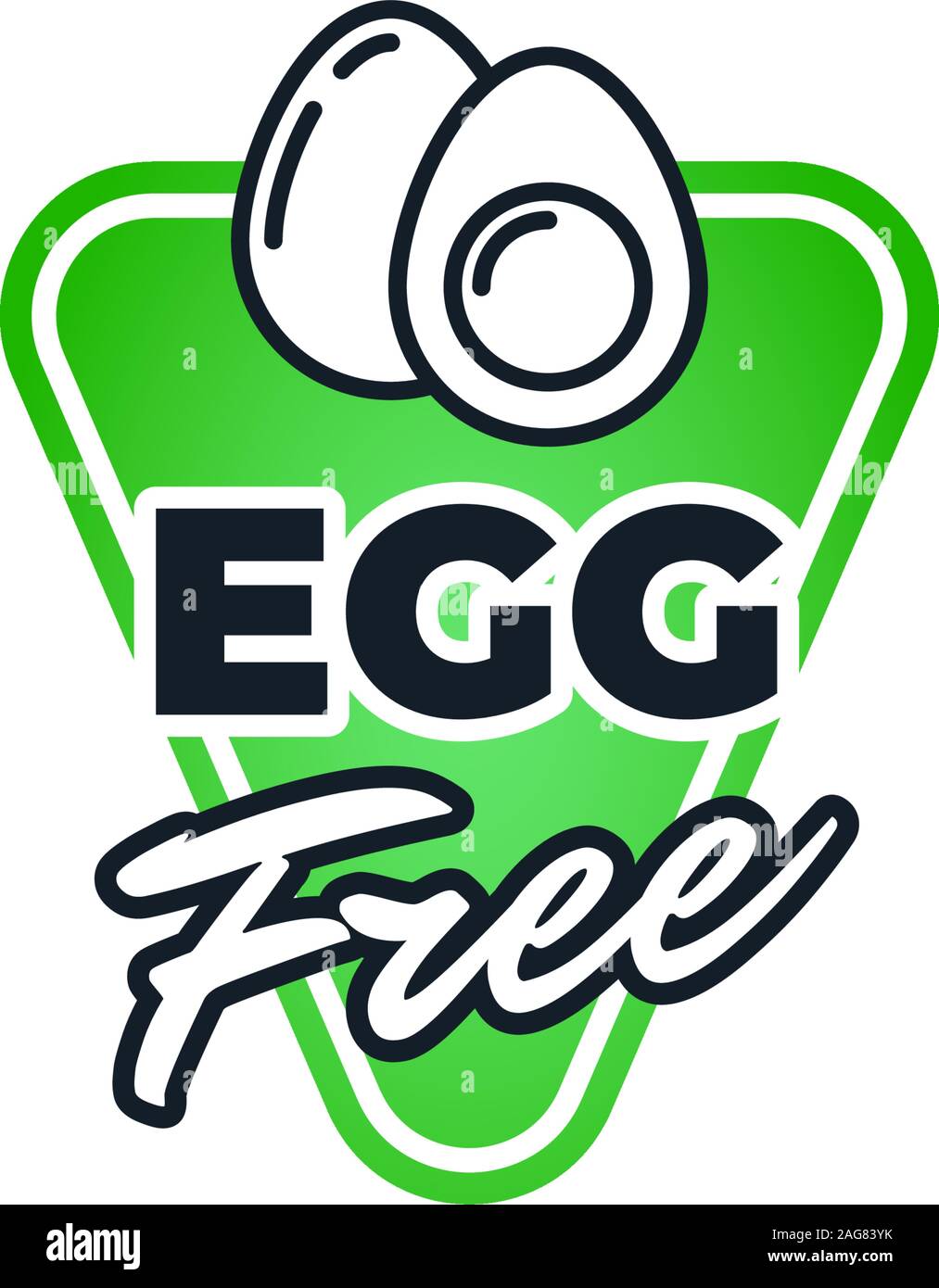 Egg badge Stock Vector Images - Alamy