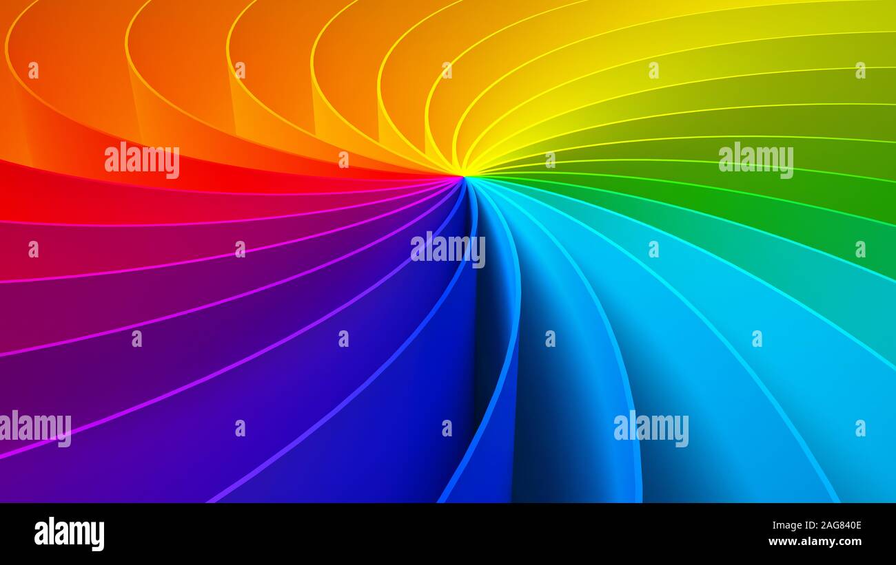 Rainbow background. 3d illustration 3d rendering Stock Photo - Alamy