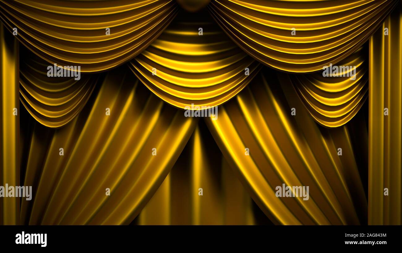 Beautiful, abstract background with curtain fabric, drape, pedestal ...