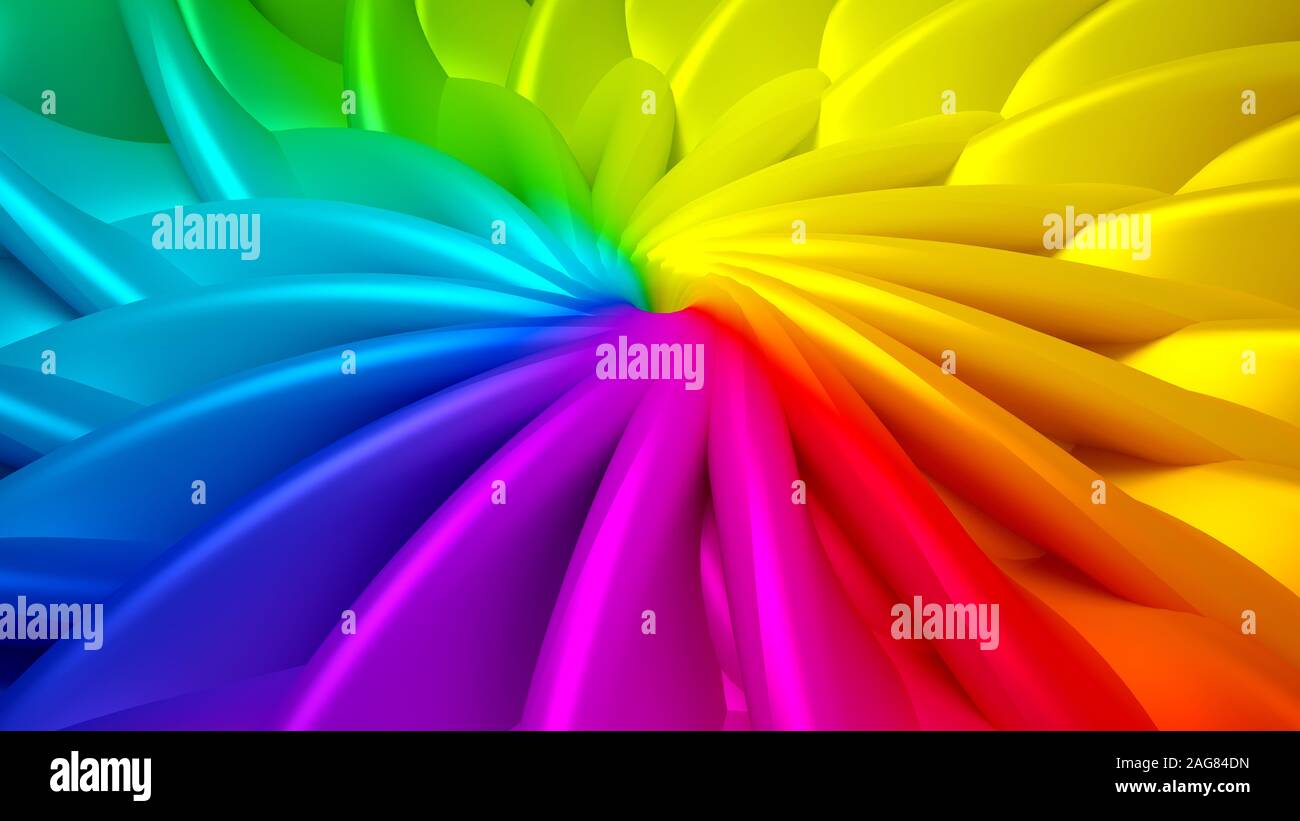 Rainbow background. 3d illustration 3d rendering Stock Photo - Alamy