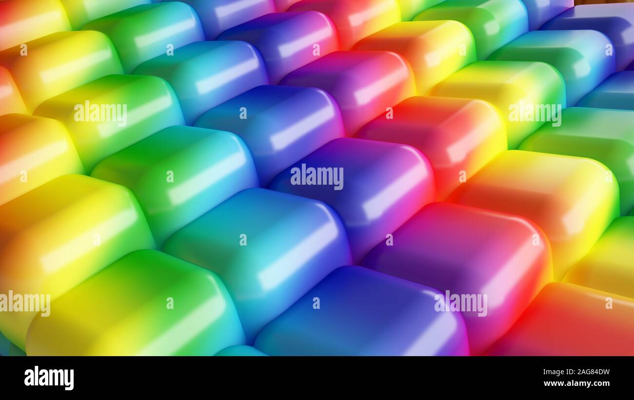 Rainbow background. 3d illustration 3d rendering Stock Photo - Alamy