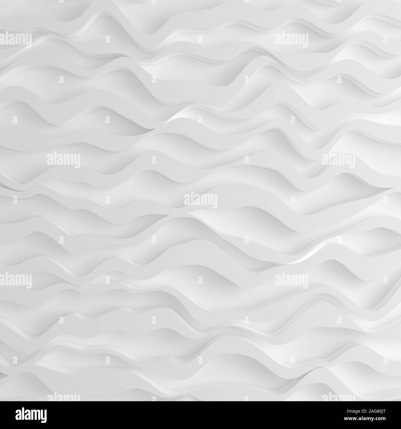 White wave background. 3d rendering, 3d illustration Stock Photo - Alamy