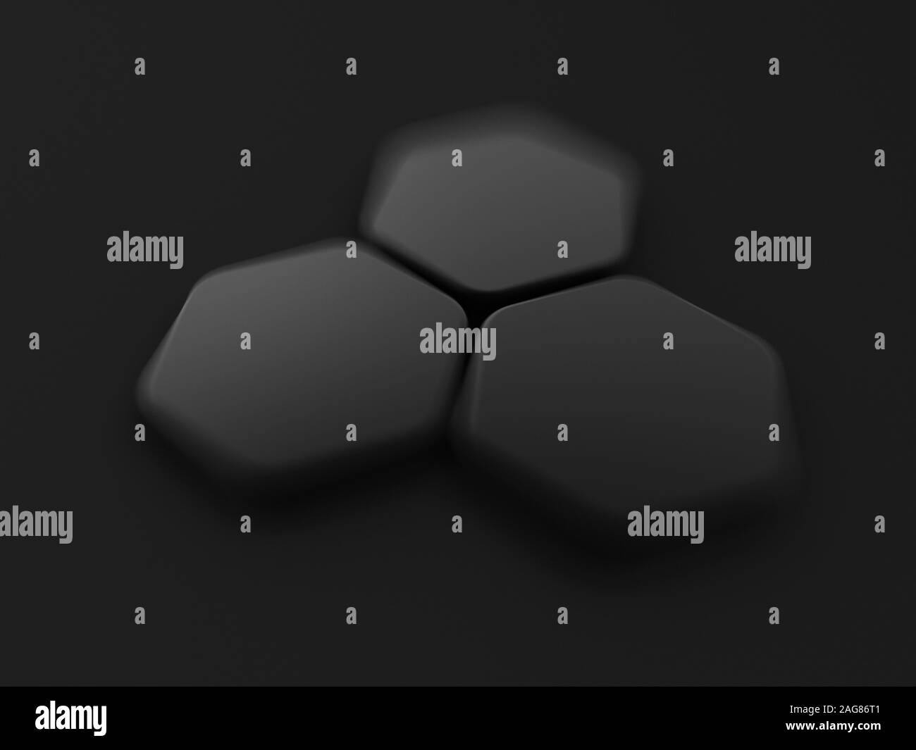 Black background. 3d rendering 3d illustration Stock Photo - Alamy