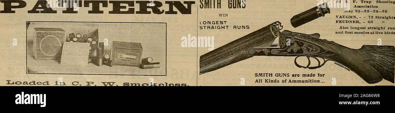 . Breeder and sportsman. SMITH GUNS At S. F. Trap Shooting Association ...