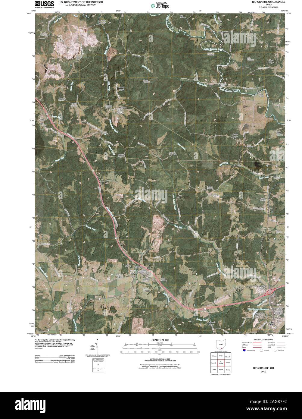 Map of rio grande Cut Out Stock Images & Pictures - Alamy