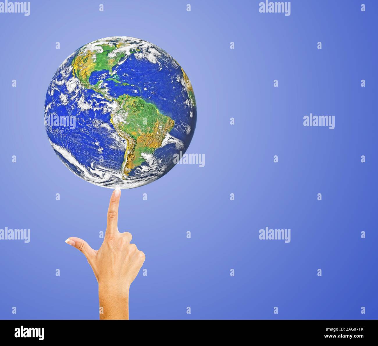 Hand with planet earth.Elements of this image furnished by NASA Stock ...