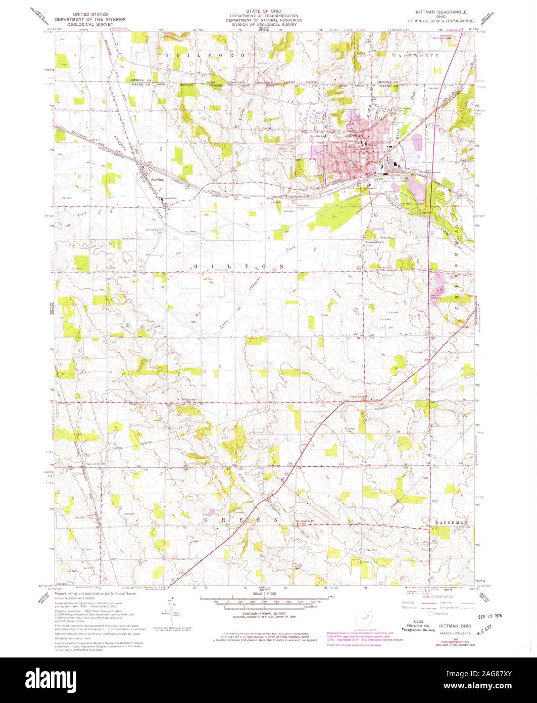 Rittman map hi-res stock photography and images - Alamy