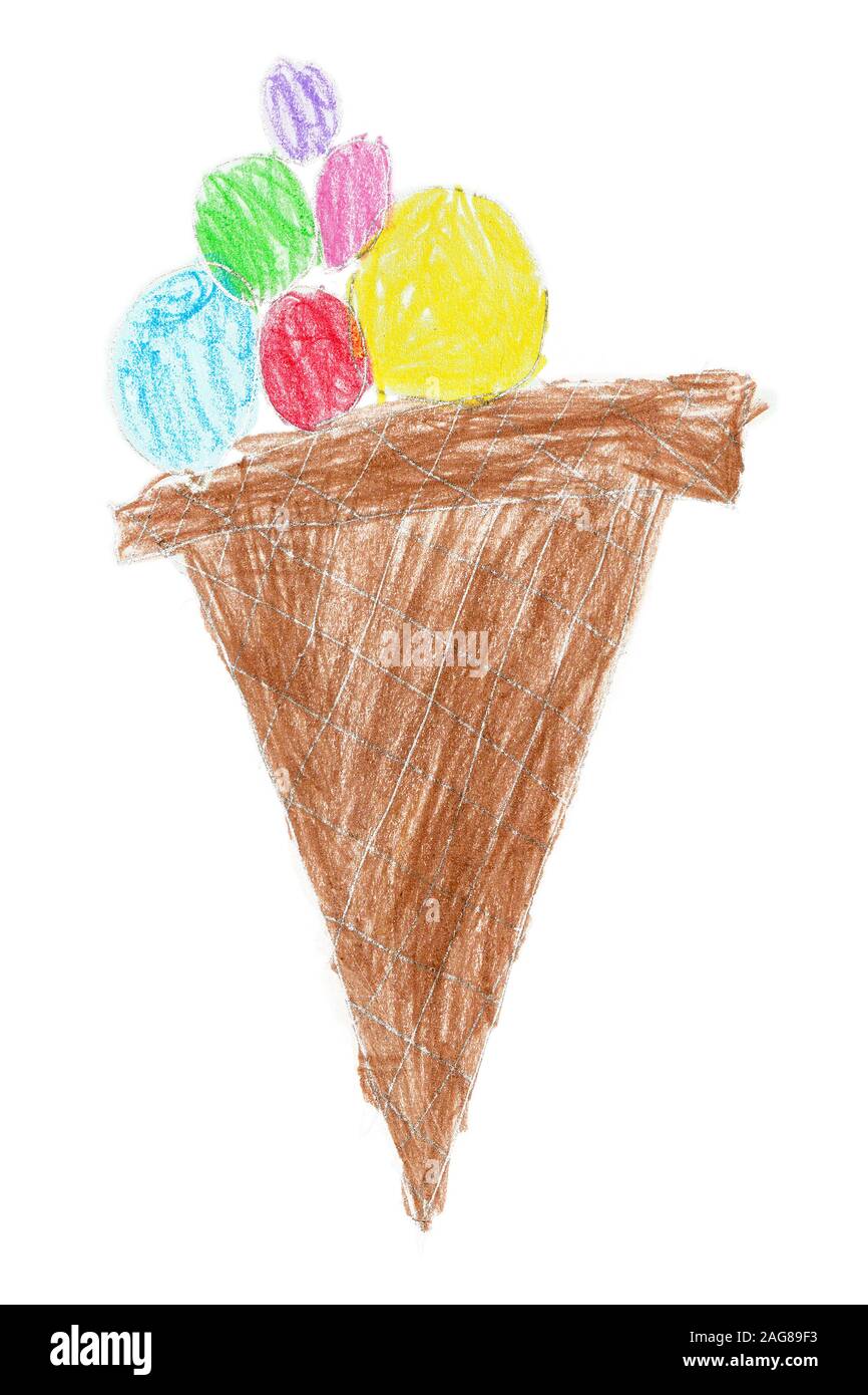 Childrens kids drawing Cut Out Stock Images & Pictures - Alamy