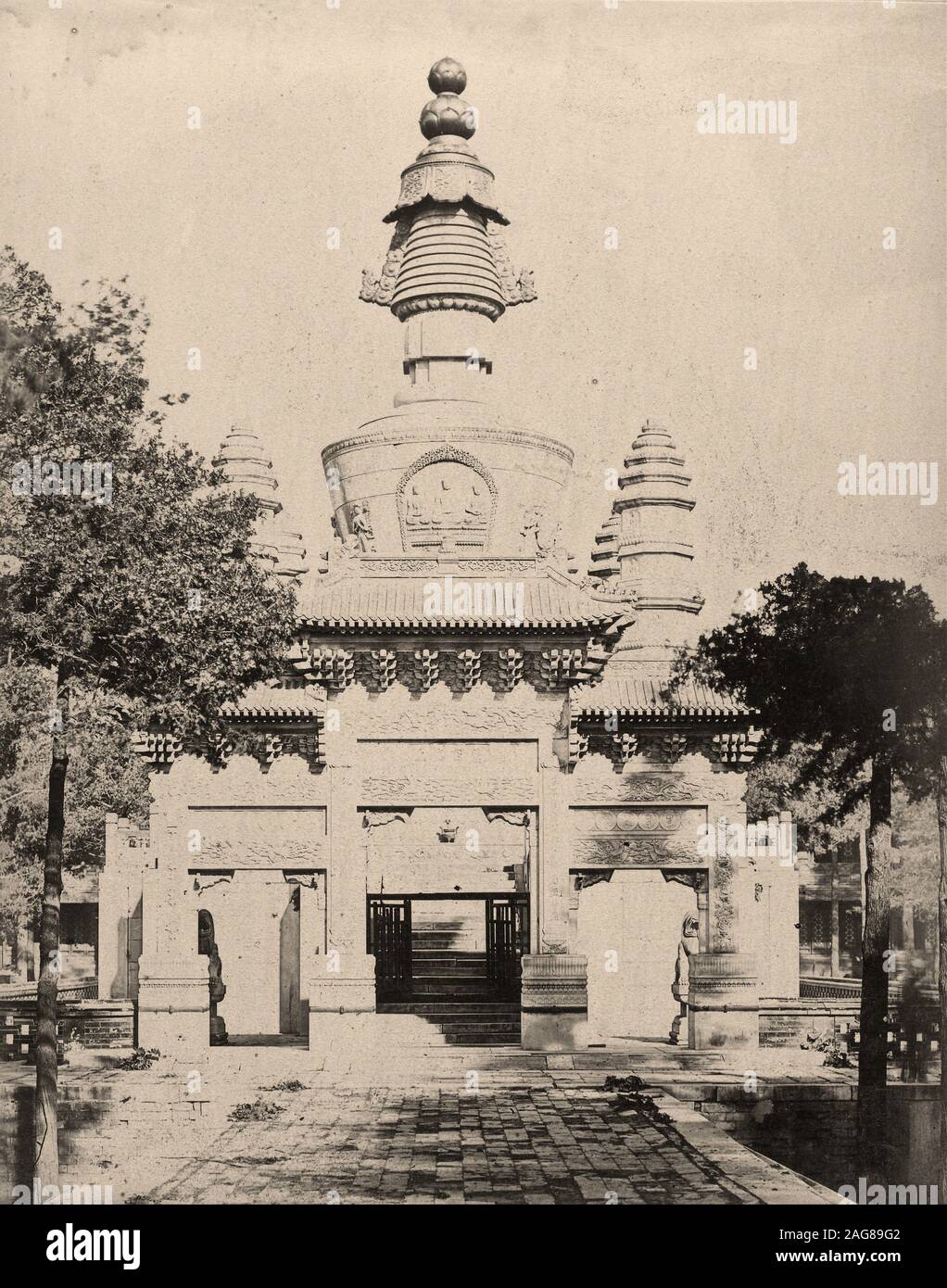 Felice Beato (1832 - 1909) - Thibetan Monument in the Lama Temple Near ...