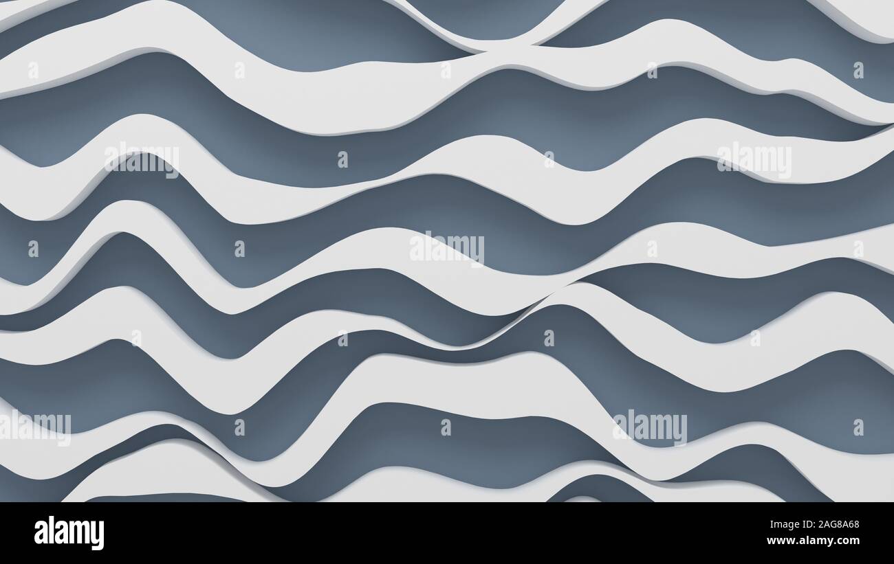 White wave background. 3d rendering, 3d illustration Stock Photo - Alamy