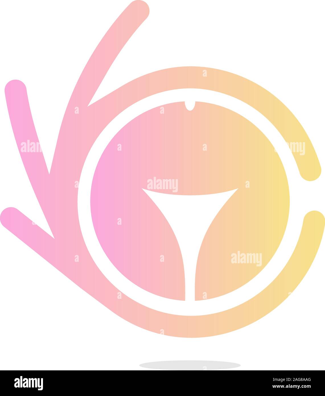 Abstract vector logo for bar, club, cafe or restaurant. Spirits sign ...