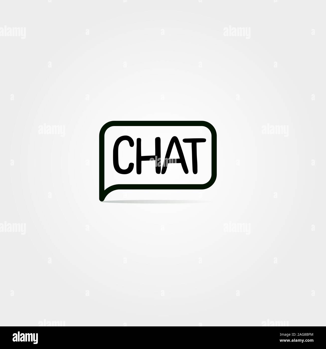 Chat communication. Conversation dialog. Appeal vector logo. Icon ...