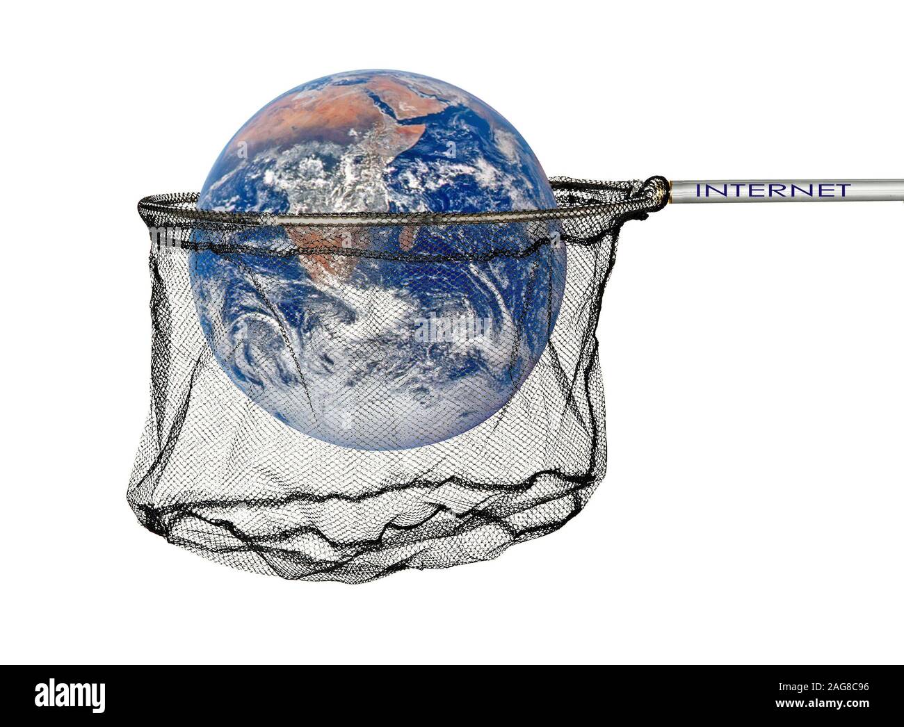 World in the net as a symbol of internet..Elements of this image ...