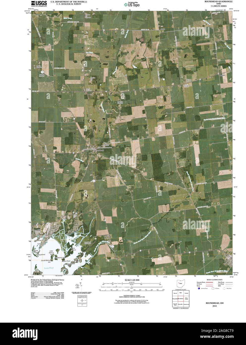 Map of roundhead ohio hi-res stock photography and images - Alamy