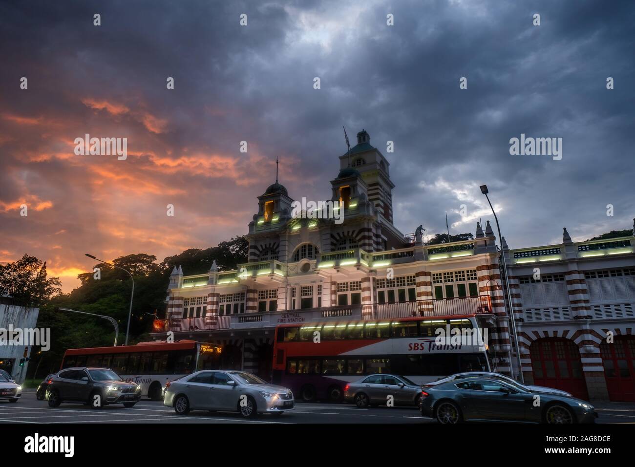 SINGAPORE, SINGAPORE - Oct 17, 2019: It houses the Civil Defence ...