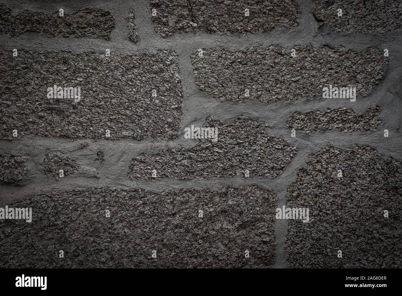A wall of stone and cement Stock Photo - Alamy