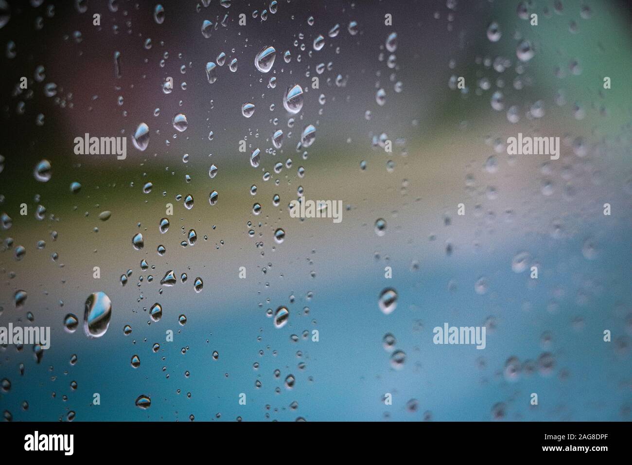 Water drops on a glass window Stock Photo - Alamy