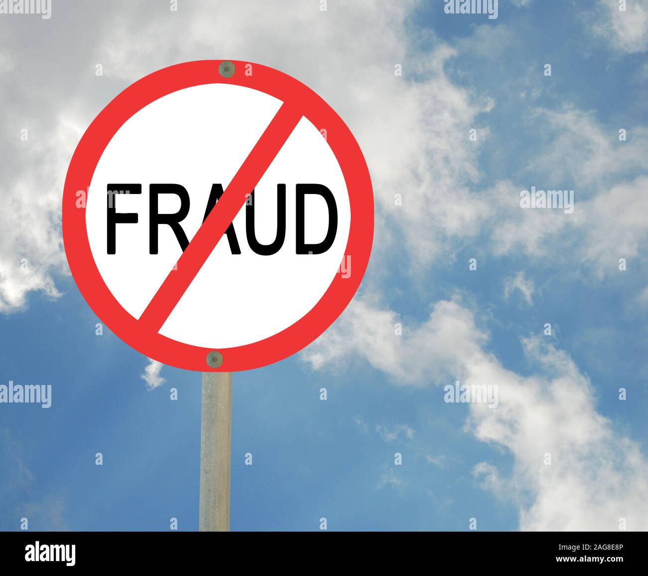 Stop fraud sign Stock Photo - Alamy