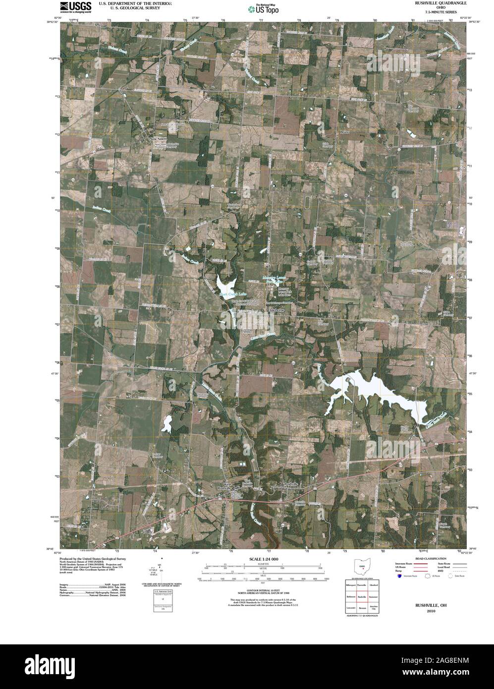 Map of rushville hi-res stock photography and images - Alamy