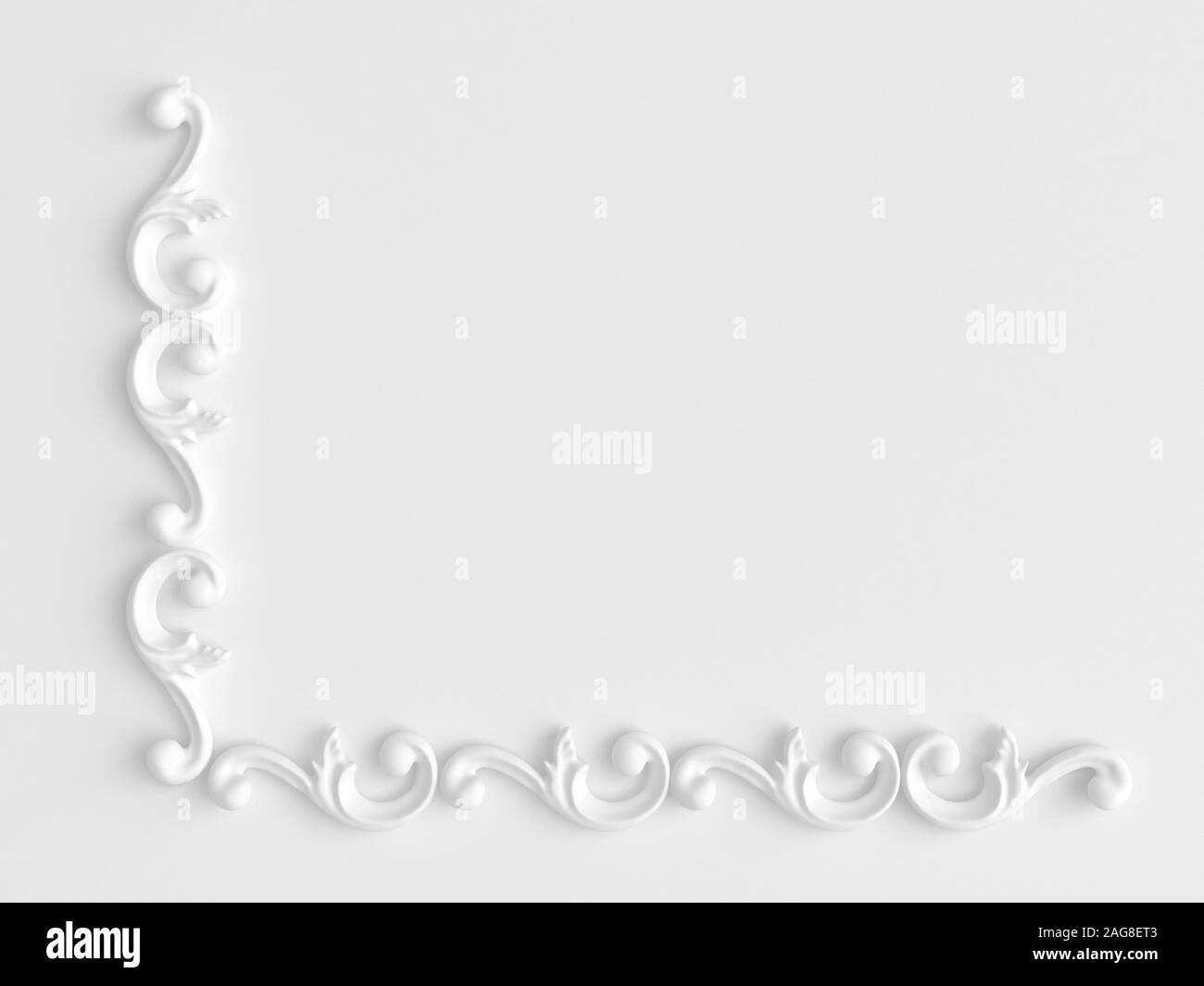 Luxury gypsum decoration element, wall concept stucco, interior ...