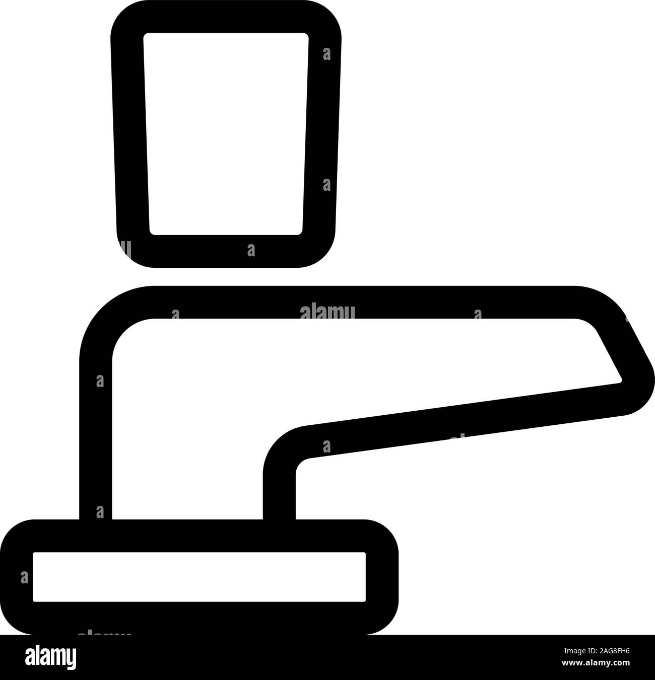 Water mixer icon vector. Isolated contour symbol illustration Stock ...