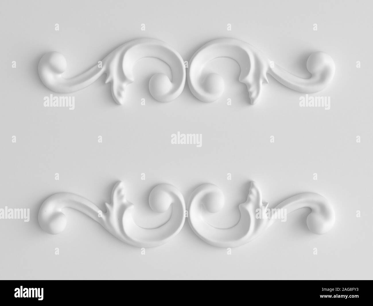 Luxury gypsum decoration element, wall concept stucco, interior ...