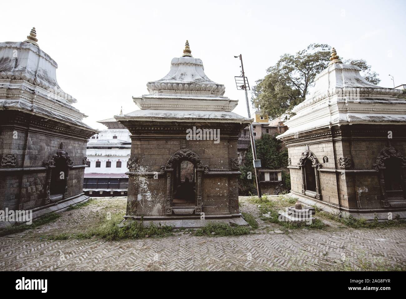 Beautiful shot of small Hindu temples in Nepal Stock Photo - Alamy