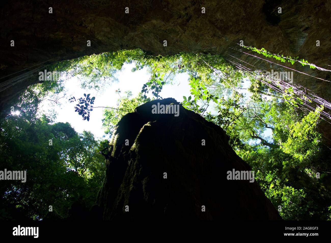 The Blue Lake Grotto in Bonito, State of Mato Grosso do Sul, Brazil ...