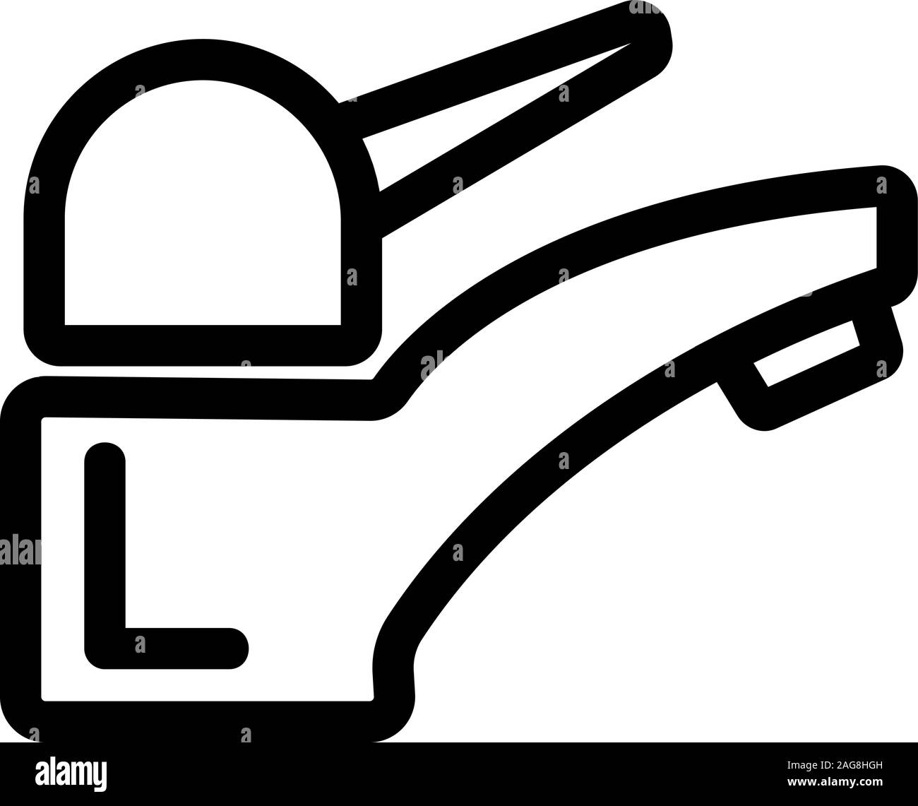 Water mixer icon vector. Isolated contour symbol illustration Stock ...