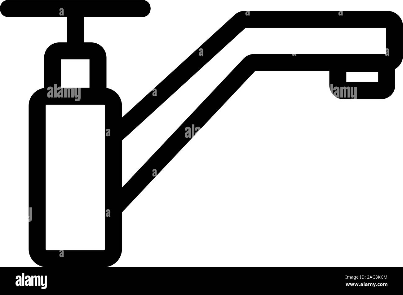 Water mixer icon vector. Isolated contour symbol illustration Stock ...